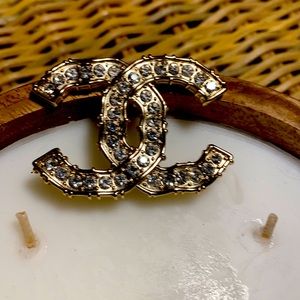 CHANEL | Jewelry | Chanel Gold Plated Cc Logo Pin Brooch | Poshmark